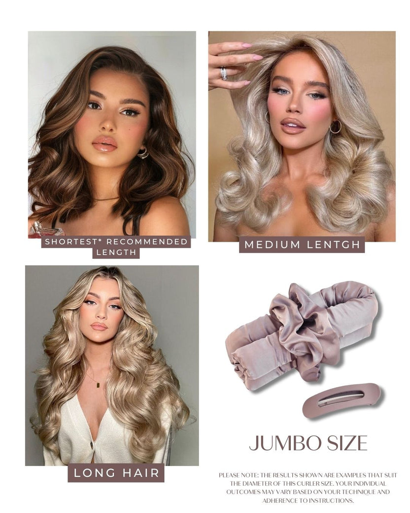 ZERO HEAT SET - JUMBO SIZE HEATLESS OVERNIGHT CURLER – Eternal Muse